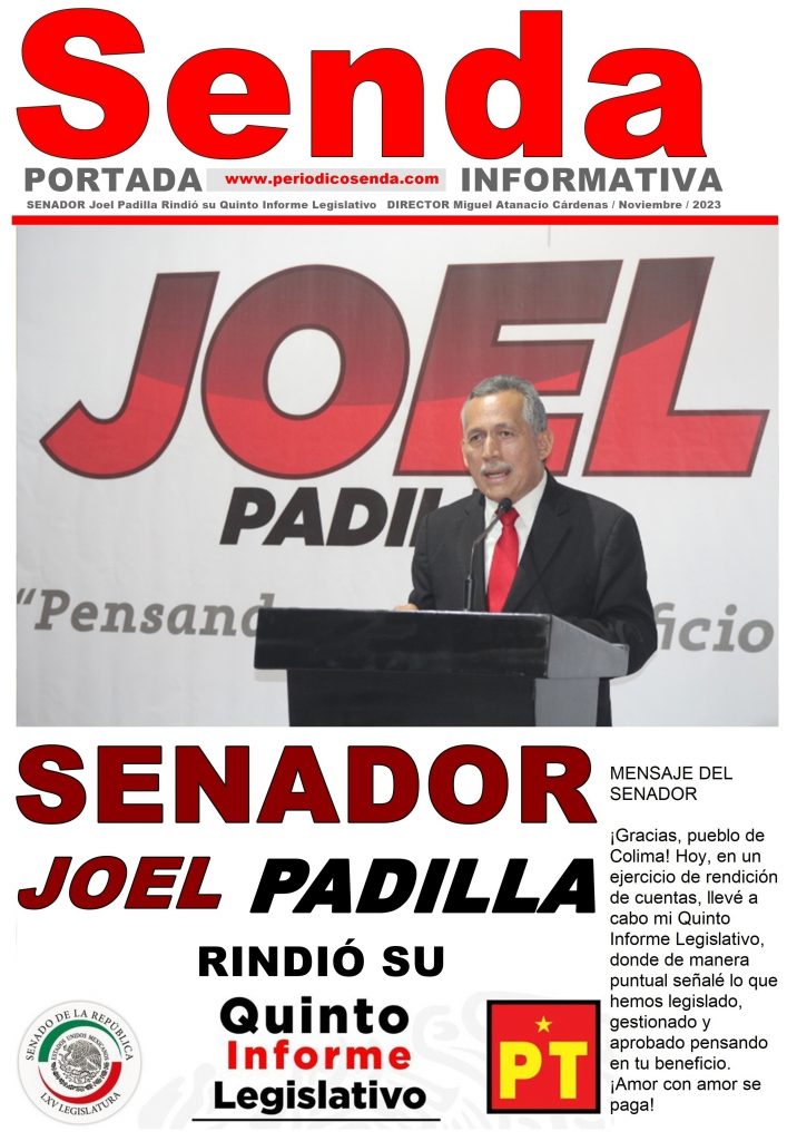 Senador JOEL PADILLA Rindió su QUINTO INFORME LEGISLATIVO